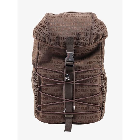 Celine | Bags | Celine Man Canvas Backpack With Allover Logo | Poshmark